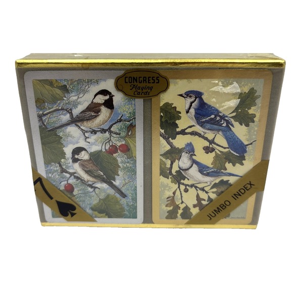 Congress | Games | New In Box Vtg Congress Playing Cards Backyard Birds ...